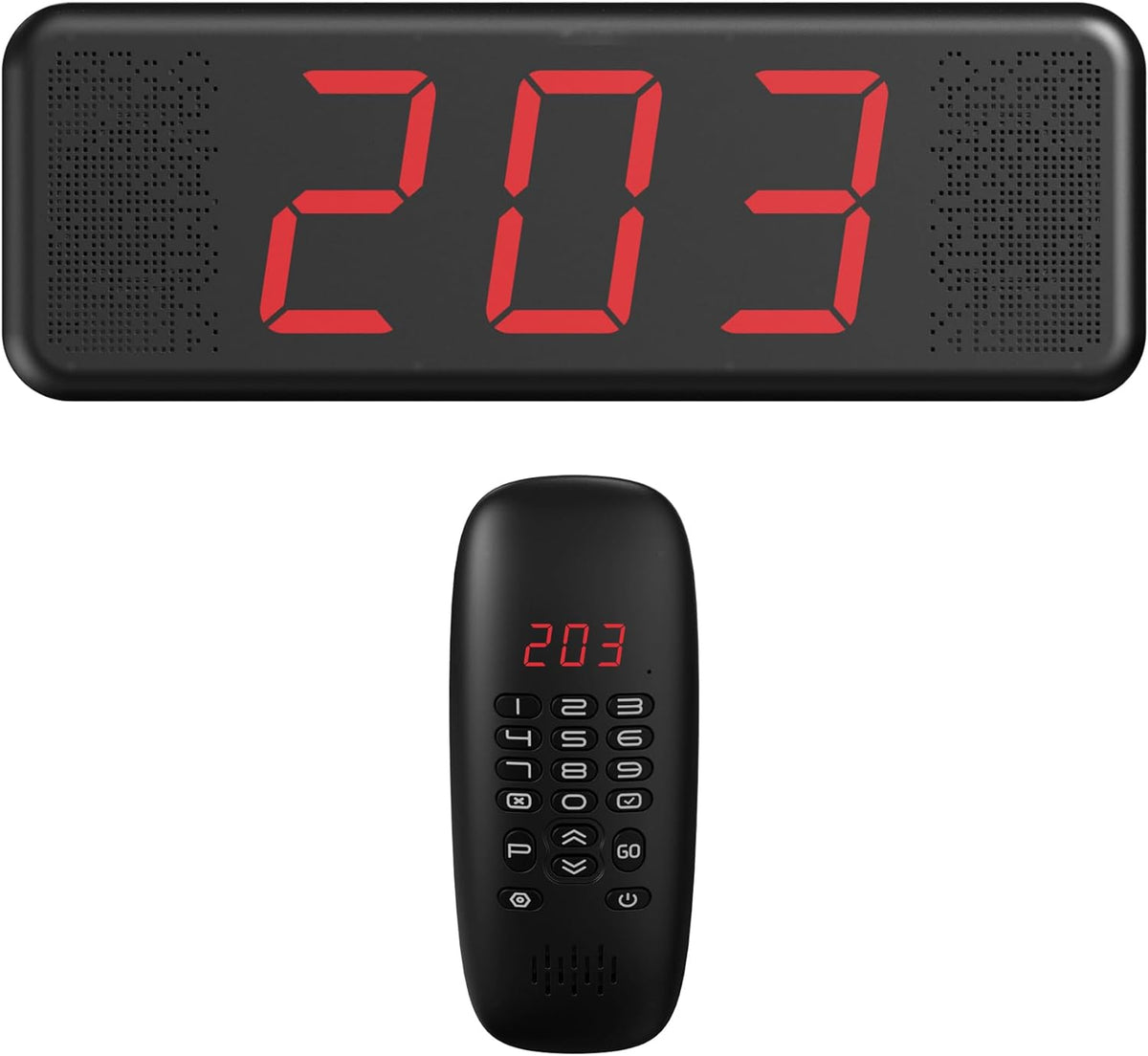 CallTou Wireless Calling System, Dual Speaker 3 Digit Queue Calling Ta ... CallTou Wireless Calling System, Dual Speaker 3 Digit Queue Calling Ta ...