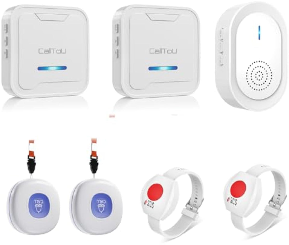 CallToU Wireless Caregiver Call Buttons Nurse Alert Call Buttons for E