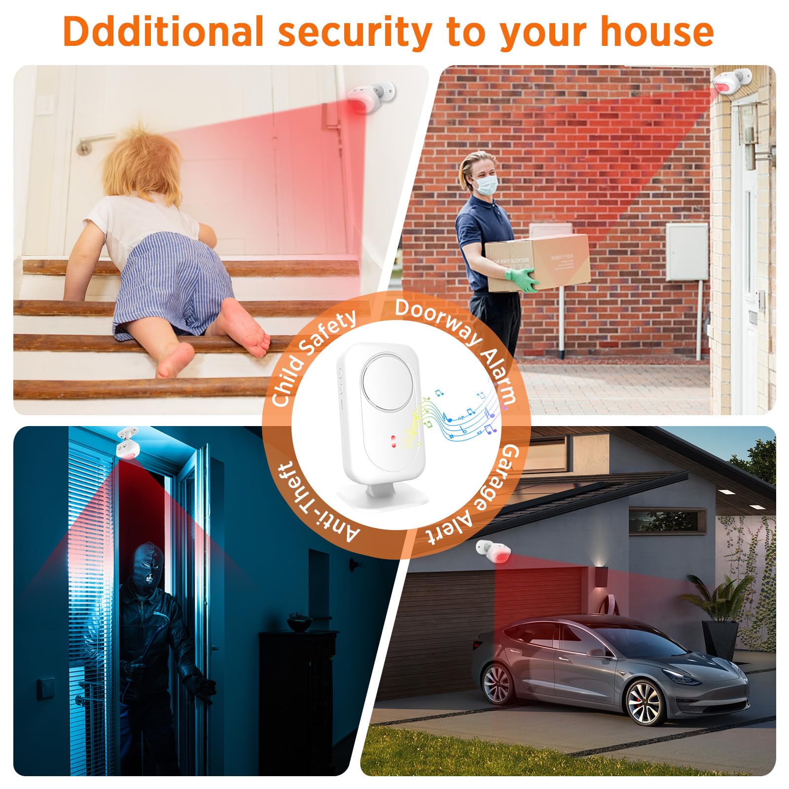 CallToU Wireless Motion Sensor When Entering Store Door Entry Chime