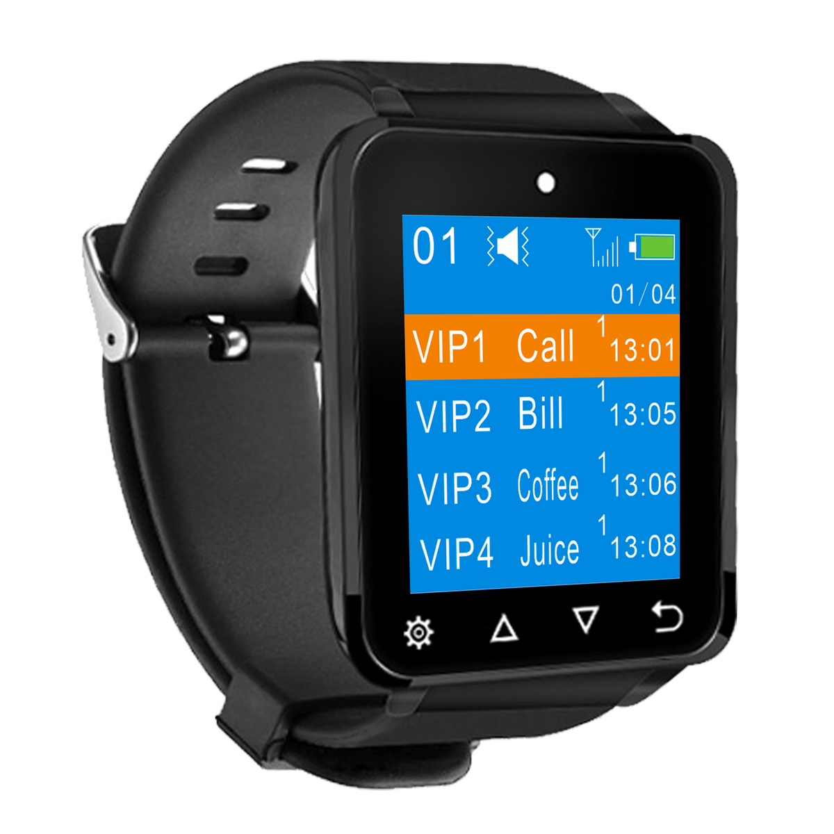 CallToU Caregiver Pager Wireless Smart Waterproof IP66 Watch