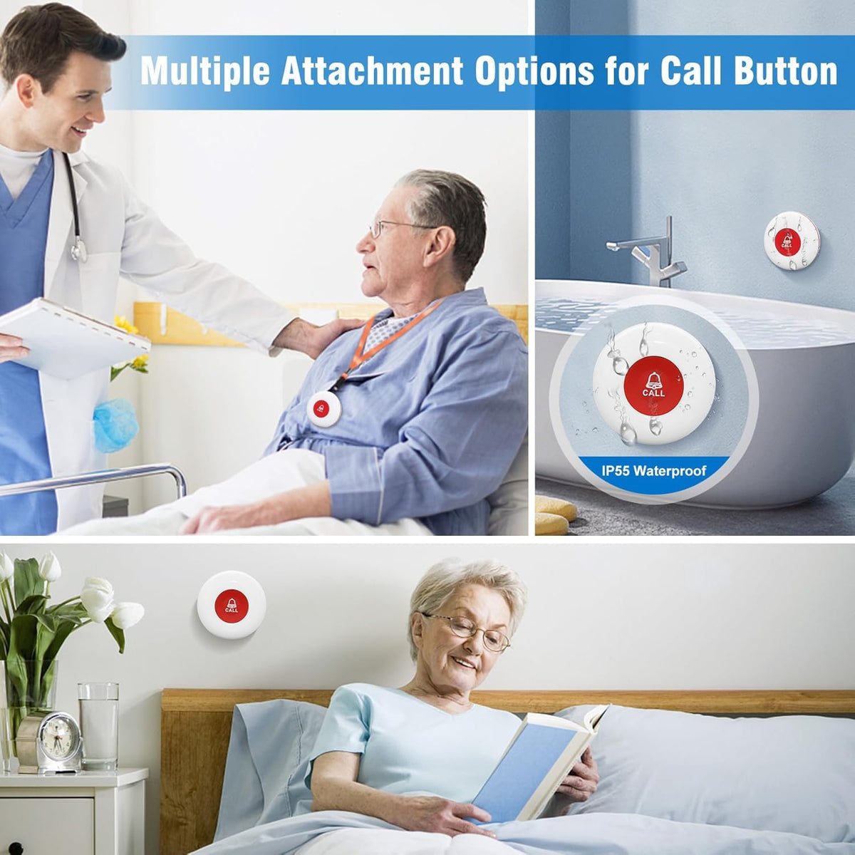 CallTou Caregiver Call Button – Emergency Alert for Seniors & Elderlly ...