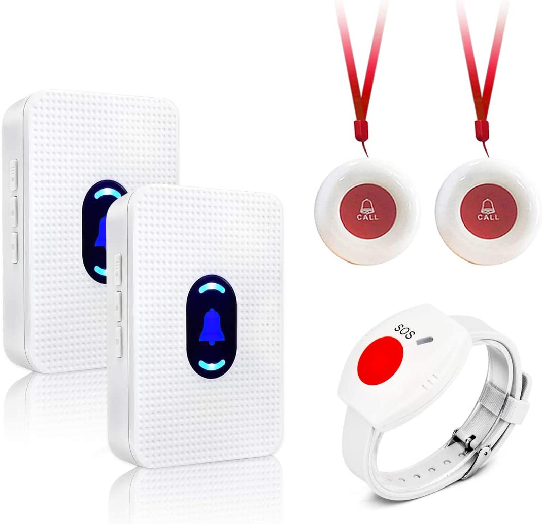 CallToU Caregiver Pager Call Button for Elderly Caregiver Paging System