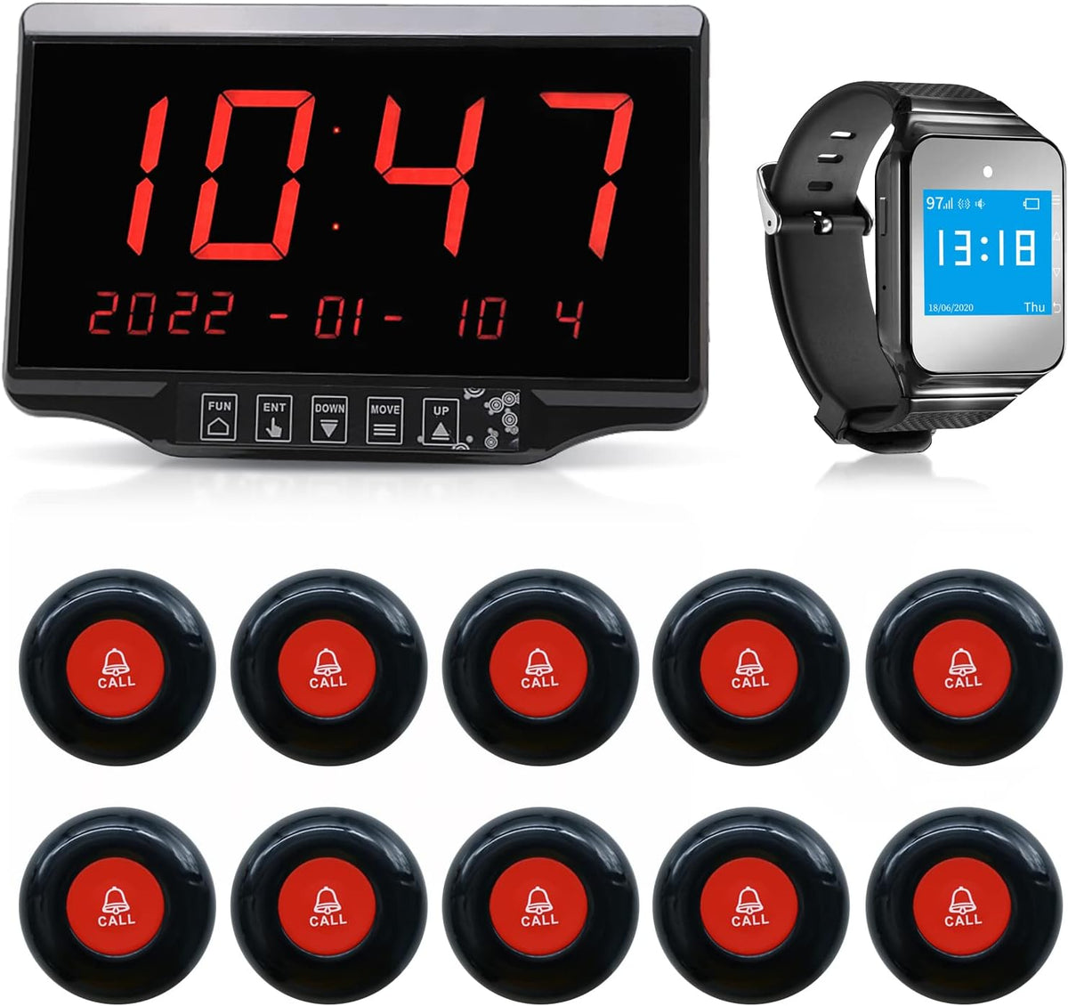 CallToU Restaurant Pager System Wireless Calling System for Customers ...