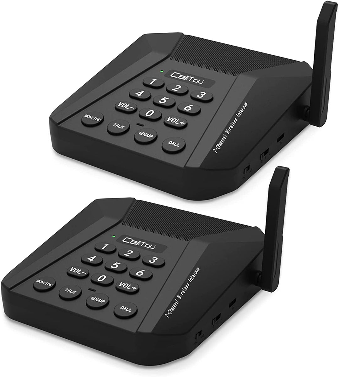 CallToU Wireless Intercom System, 7 Channels 3 Code Security Intercom