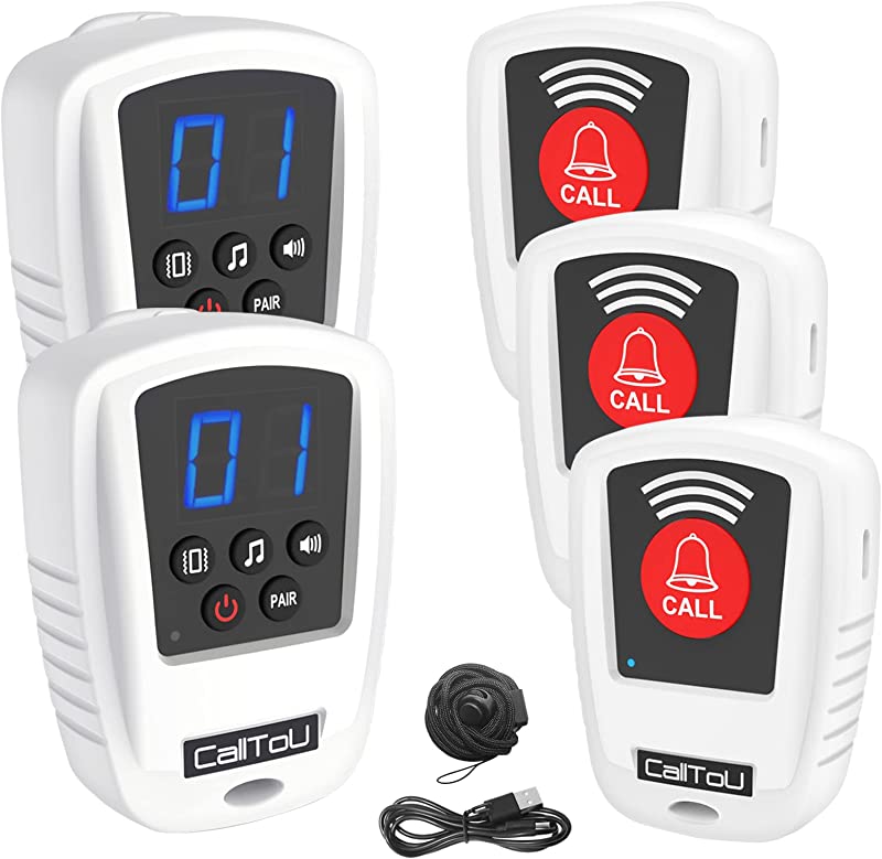 CallToU Caregiver Call Button Portable Elderly Monitoring Digital ...