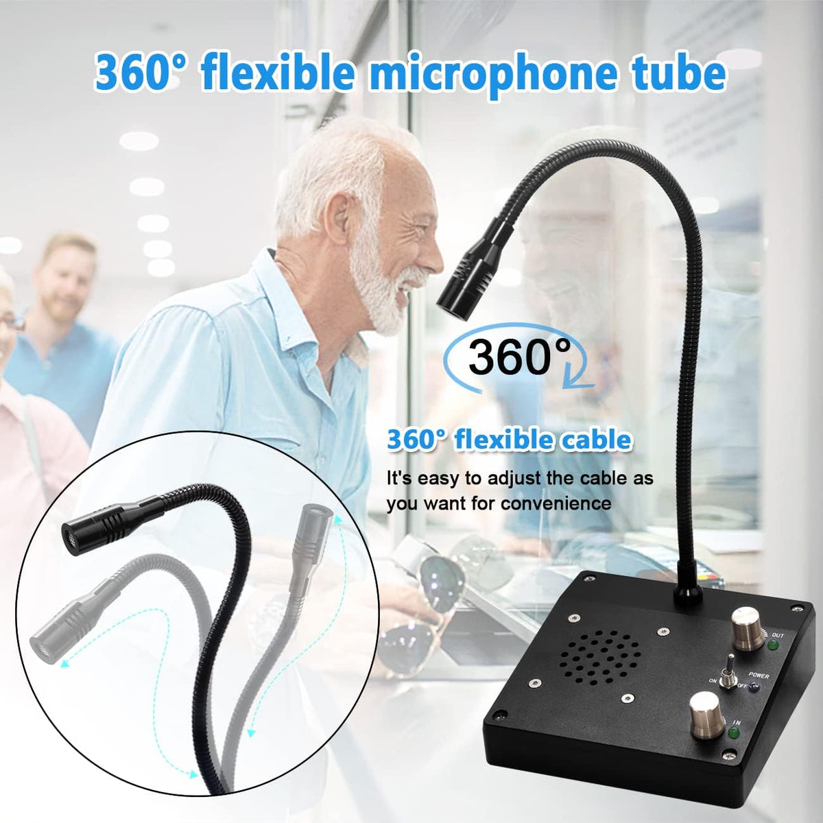 allTou Window Speaker System - Advanced Dual-Way Intercom for Seamless ...