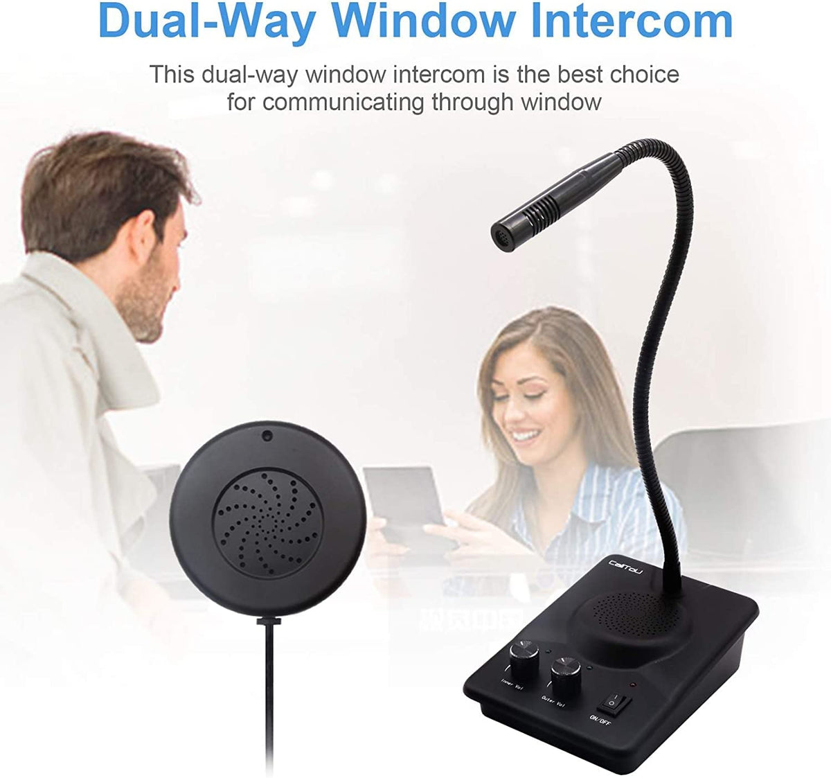 CallToU Window Speaker, Window Intercom System, Anti-Interference