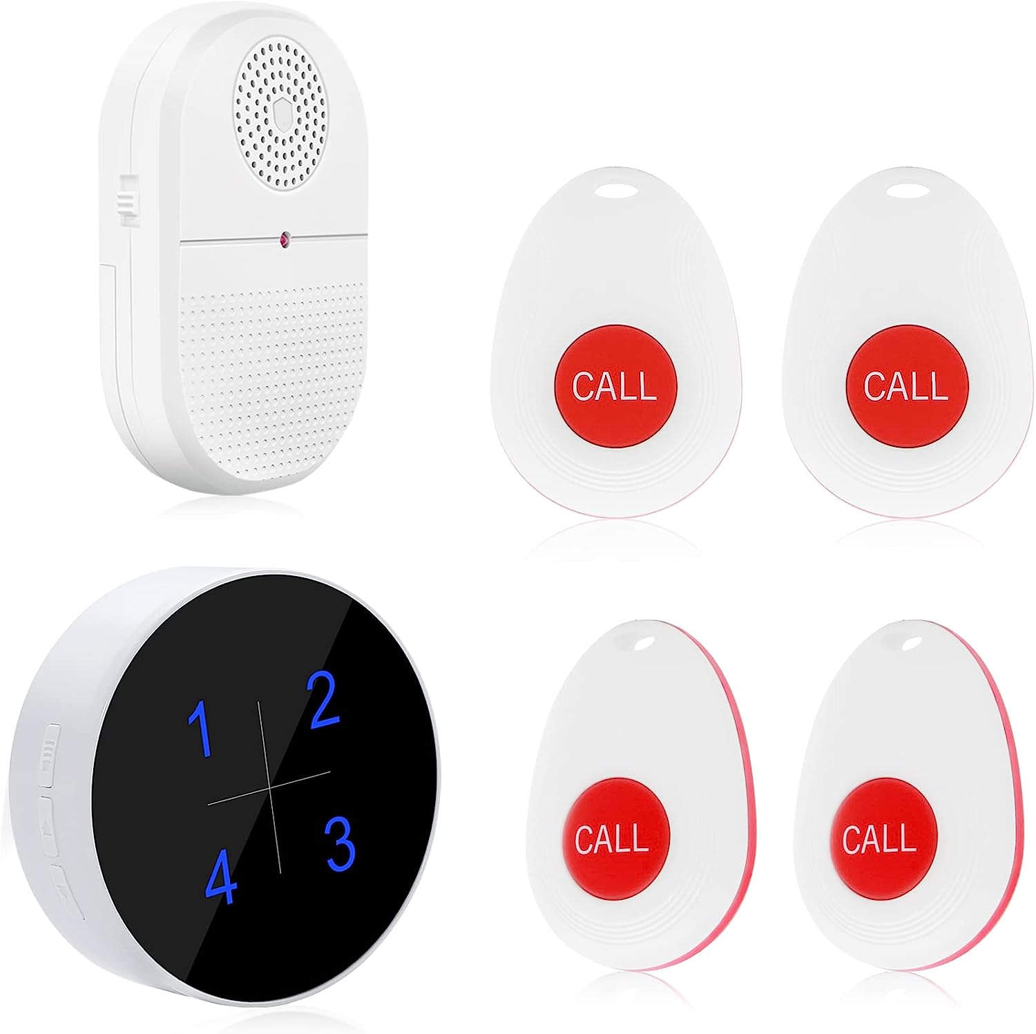 CallToU Vibration BuzzerCaregiver Pager Wireless Alert Button Nurse ...