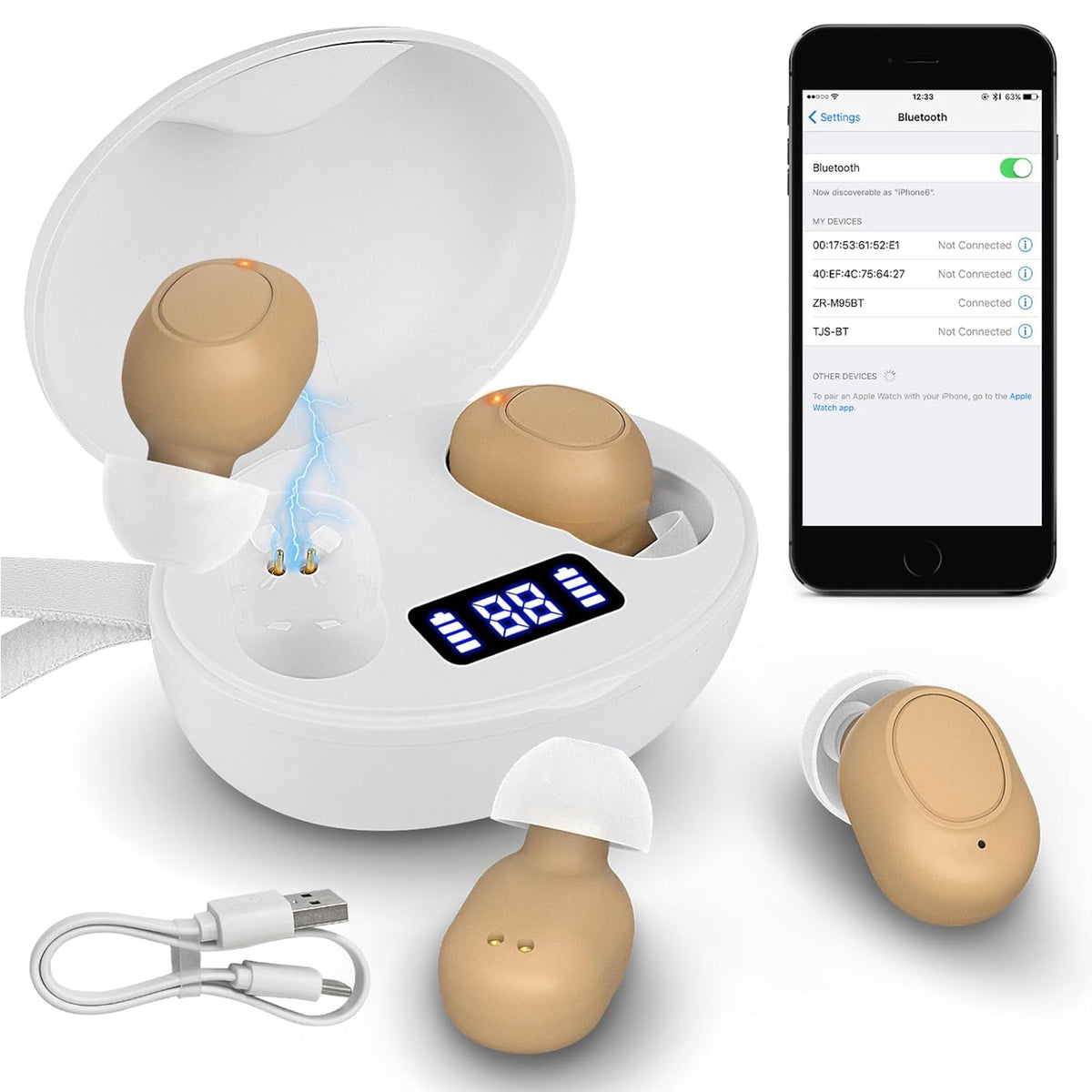 Advanced Bluetooth Hearing Amplifiers for Seniors with Noise Cancelling ...