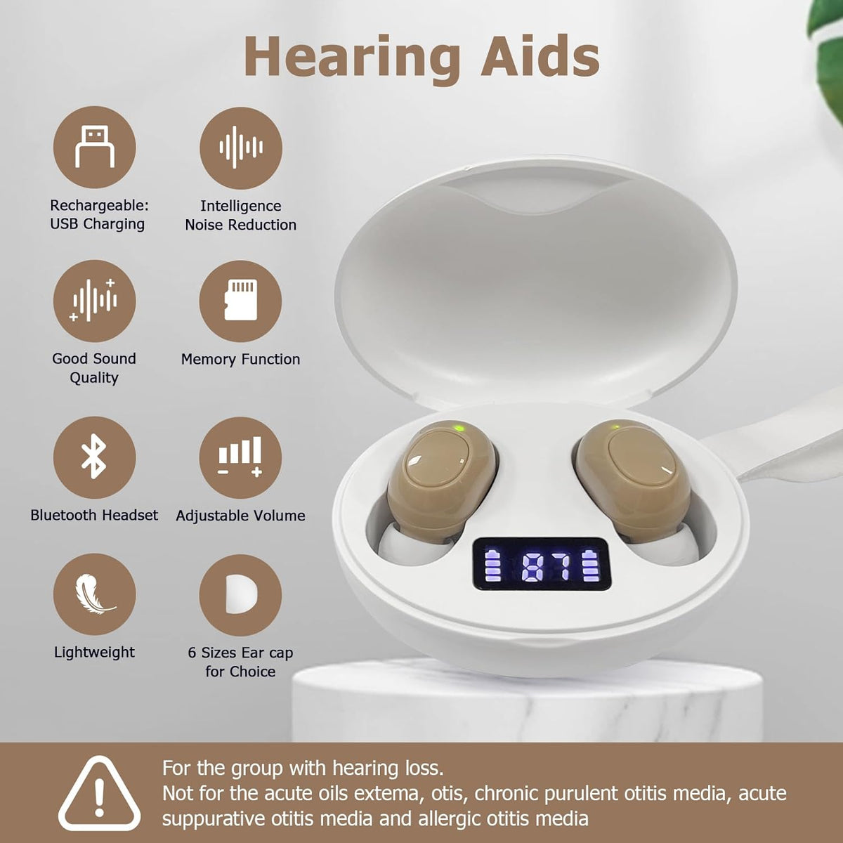Advanced Bluetooth Hearing Amplifiers for Seniors with Noise Cancelling ...